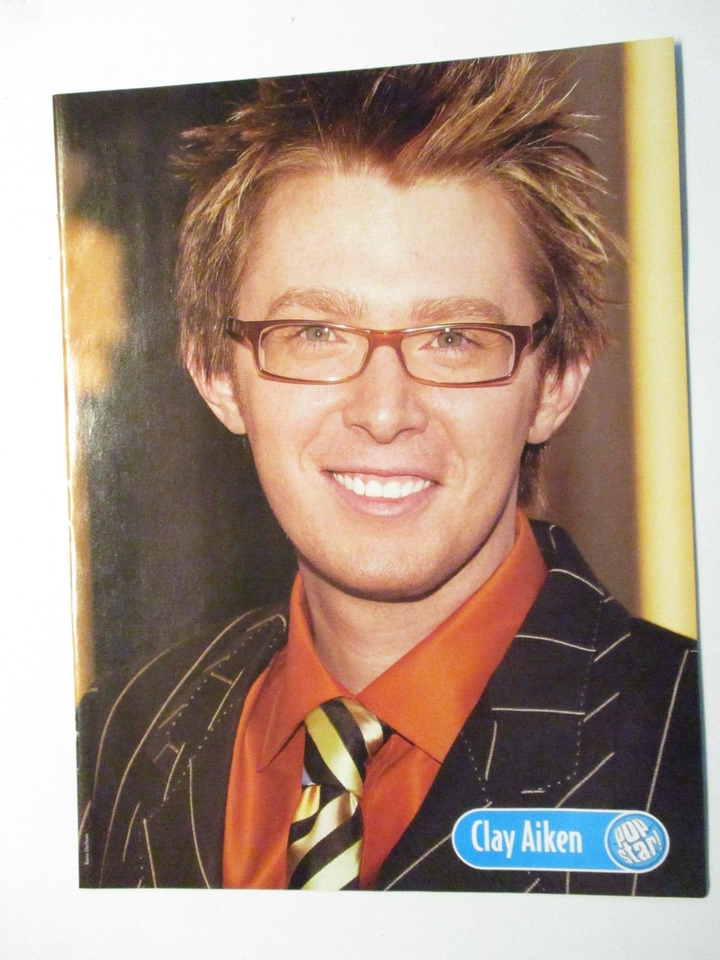 CHAD MICHAEL MURRAY CLAY AIKEN PIN UP POP STAR TEEN MAGAZINE PICTURE ...