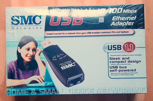 SMC 99-012084-382 USB 1.1 10/100Mbps Ethernet Adapter New SEALED ...