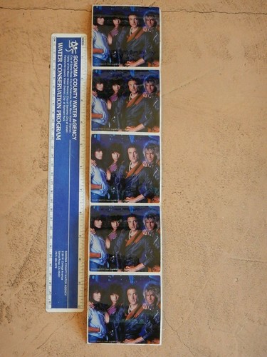 STRIP OF 5 ORIGINAL 1984 QUIET RIOT FAN CLUB STICKERS, DETERMINED ...