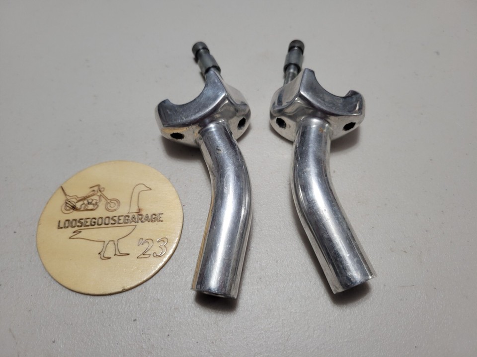 Harley Davidson Chopper Chrome Pullback Post Risers 4.5" Handlebars ...