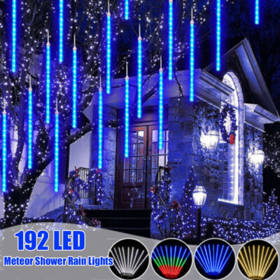 8 Tube LED Falling Rain Fairy String Lights Christmas Wedding Party ...
