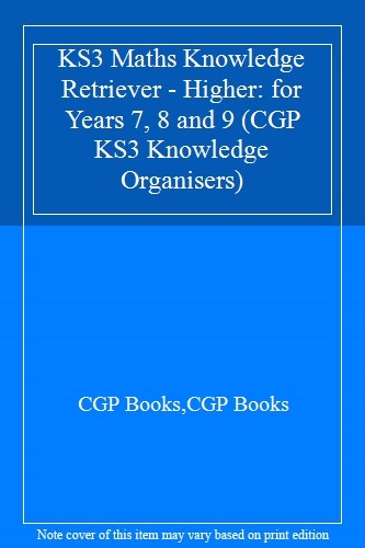 New KS3 Maths Knowledge Retriever - Higher (CGP KS3 Maths) By CG | eBay