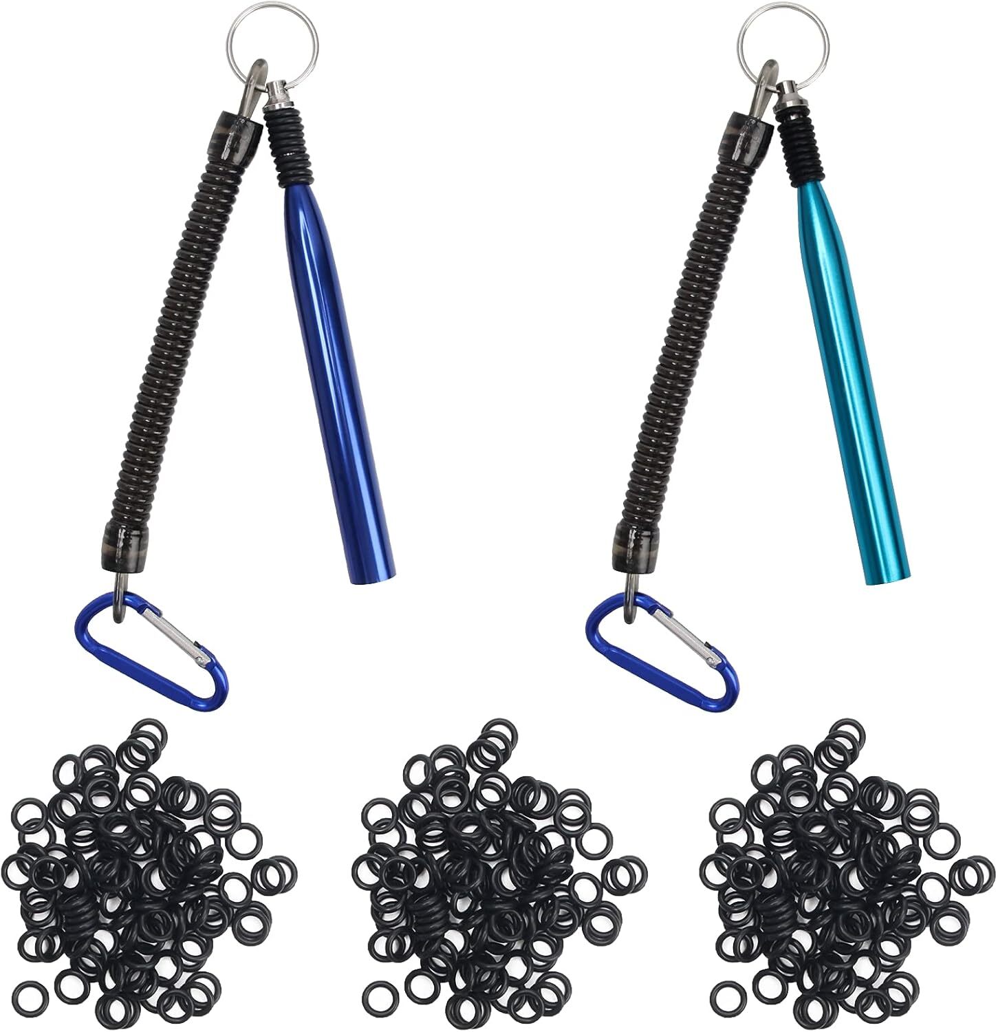 Wacky Rig Tools 2 Pcs with 320 Pcs Wacky O-Rings, Wacky Worm Tools for ...