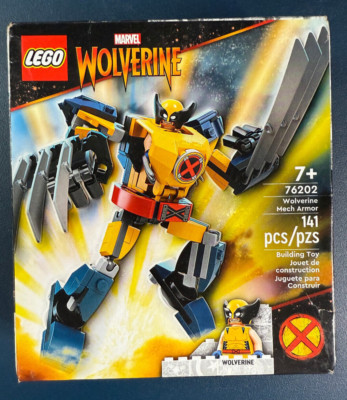 LEGO Marvel Super Heroes Wolverine Mech Armor Building Set 76202 NEW ...