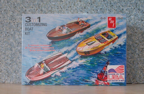 Customizing Boat Kit &Trailer AMT Retro Deluxe Kit 1:25 scale Sealed ...