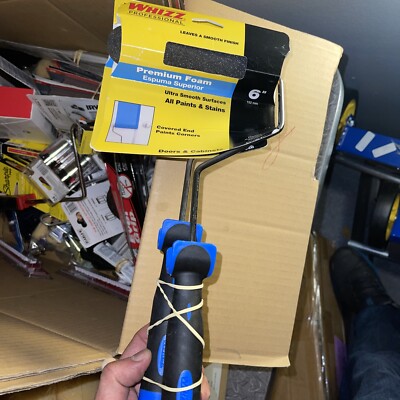 Whizz 6 In. x 13 In. Foam Roller Cover & Frame 57646 Whizz 57646 | eBay