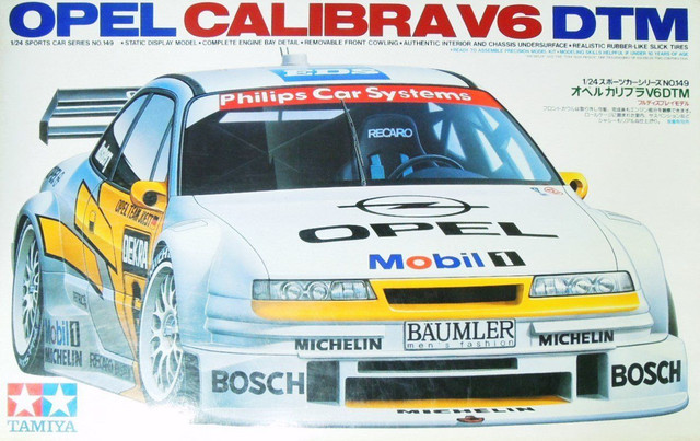 Tamiya 1/24 OPEL CALIBRA V6 DTM 1994 Sports Car Series 24149 Scale ...