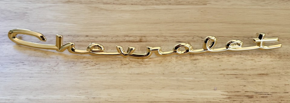 1959 Chevy Impala 24k Gold Plated Hood Script | eBay Australia