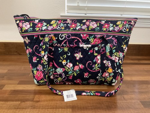 Vera Bradley XL Ribbons Tote Bag NWT | eBay