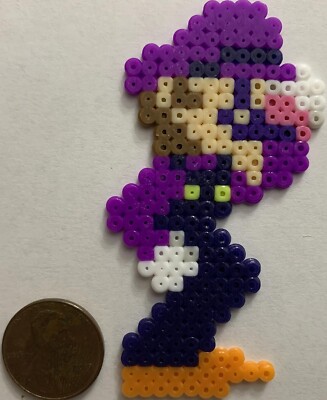 Waluigi Super Mario Mini Bead Sprite Perler Artkal Pixel Art Retro ...