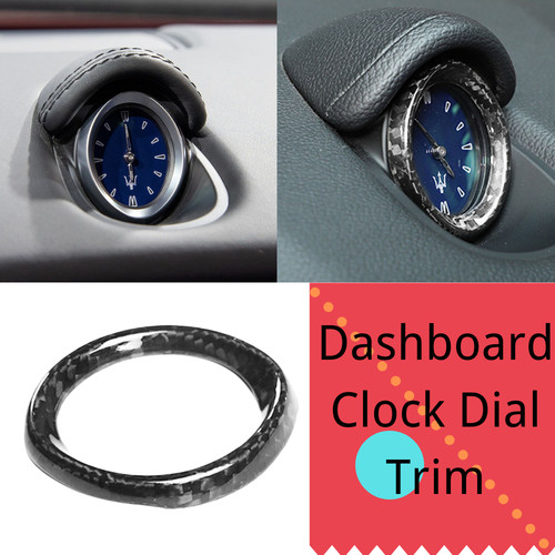 For Maserati Ghibli 2014-2021 Dashboard clock Dial Circle Trim Real ...