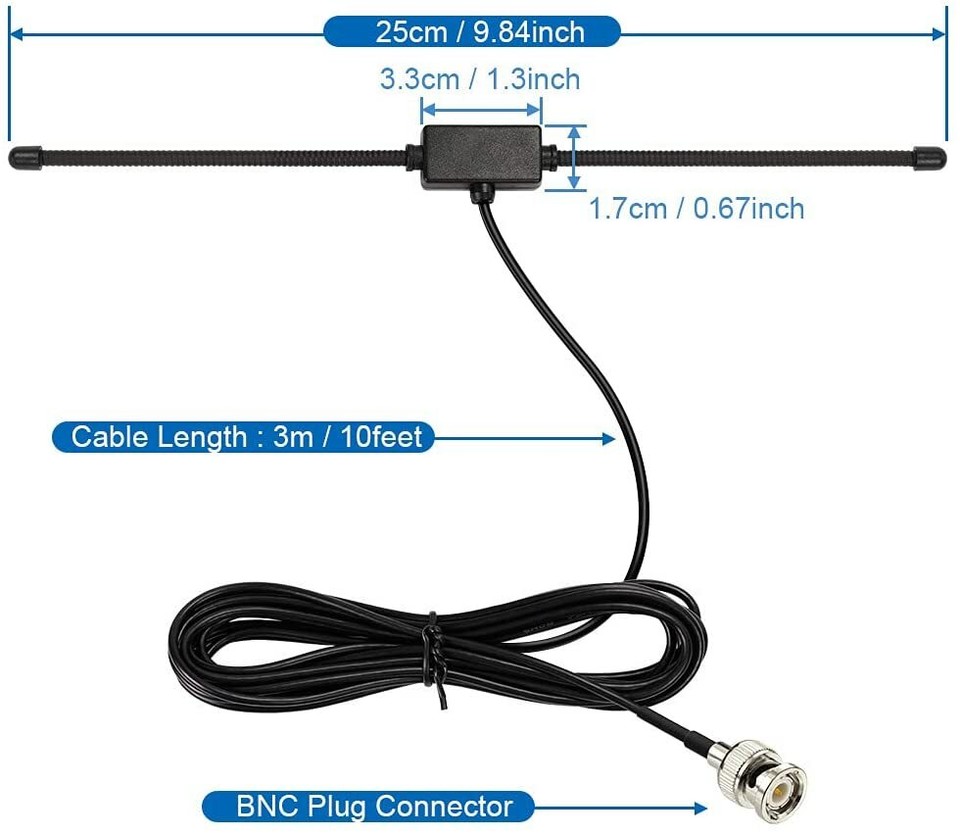 Police Radio Scanner Antenna BNC For Uniden Bearcat Whistler Radio ...