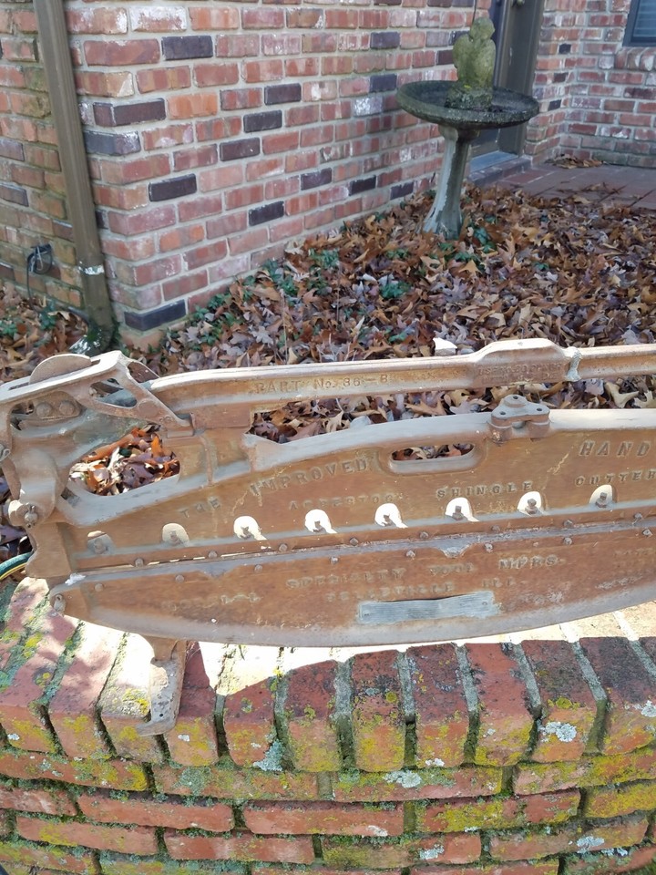 Antique Improved Handy Asbestos Shingle Cutter Model L-L Original Solid ...