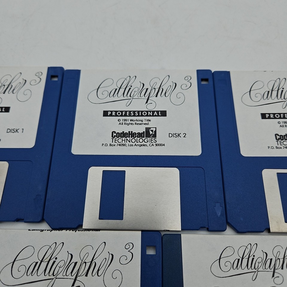 Calligrapher Professional Vintage Computer Software 7 Disks | eBay
