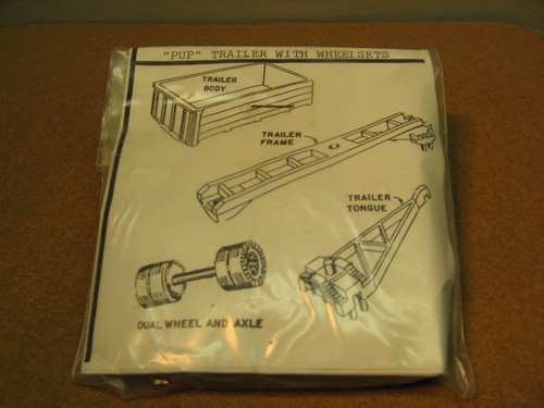 HO1/87 "PUP" TRANSFER DUMP TRAILER "KIT" # 9 FOR BEHIND UR TRUCK 5 PIX ...