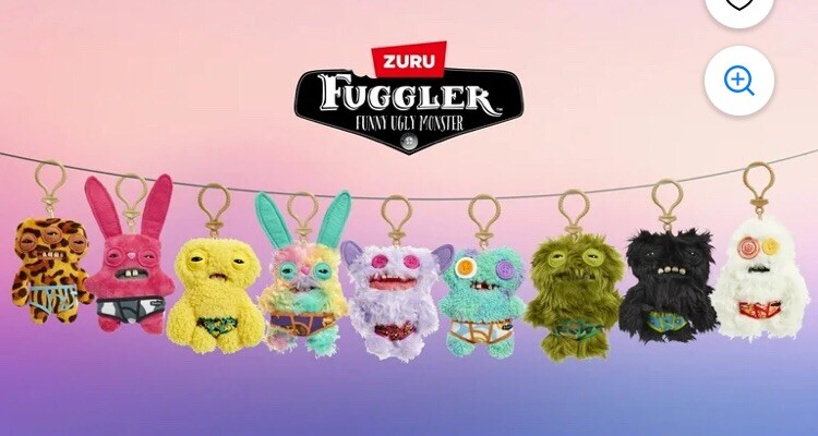 COMPLETE set of 10 FUGGLER Keyring mini Sized Funny Ugly Monsters RARE ...