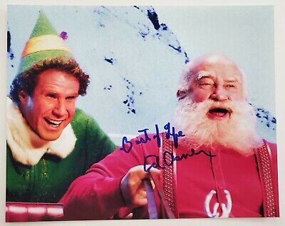 Ed Asner Signed ELF Santa Clause 8x10 Photo Actor Disney Pixar ...