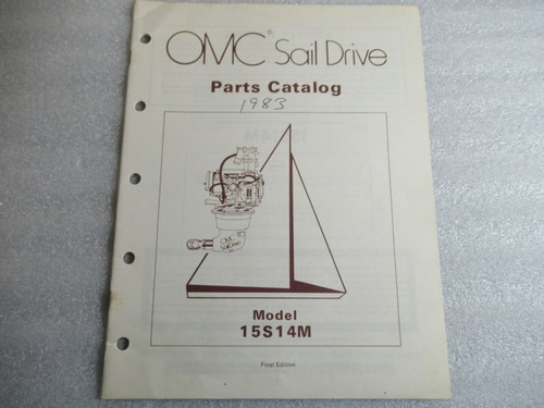 PM158 1983 OMC Sail Drive 15S14M Model Final Edition Parts Catalog ...