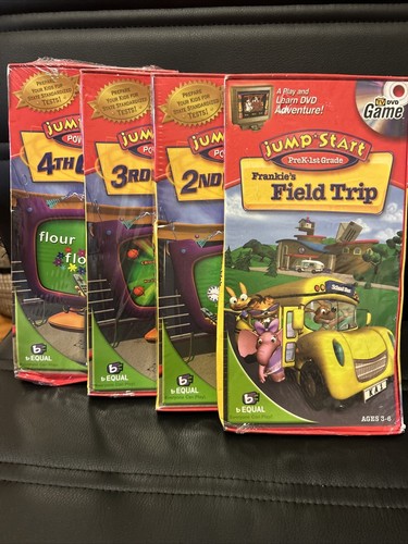 Jump Start Power Prep Set Of 4 Pre-k to 4th Grade NEW Sealed TV DVD ...