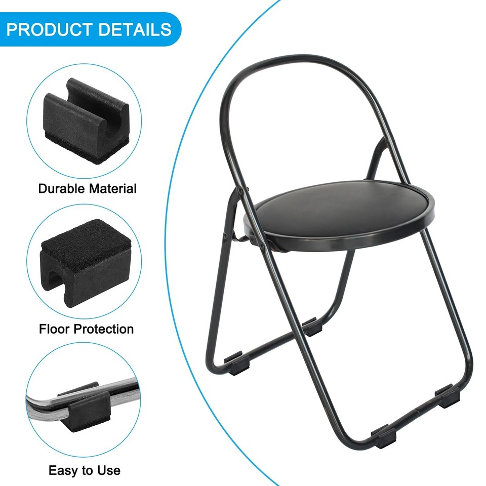 Rectangle U Shaped Chair Leg Tips Caps with Felt Pads, 50 Pack Slide ...