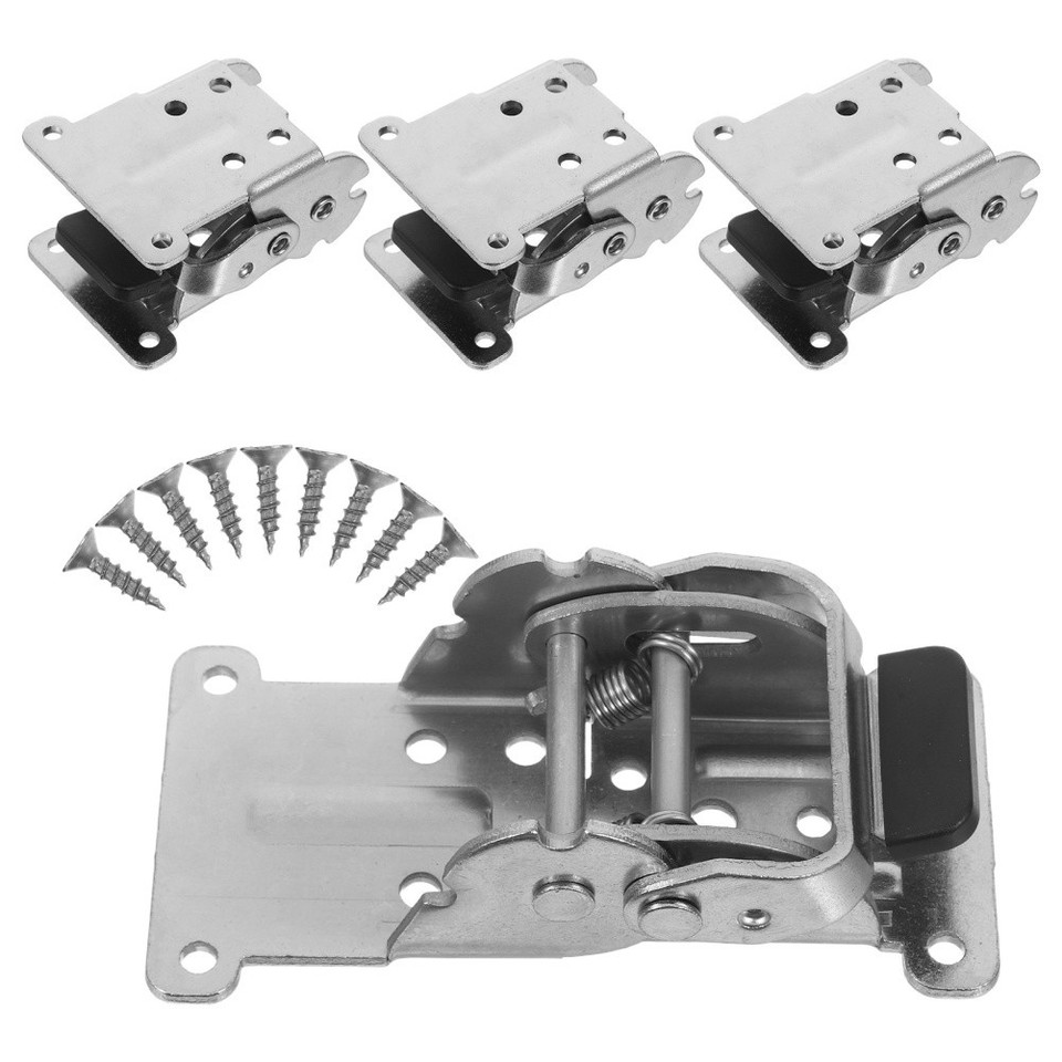 4PCS Folding Brackets: Self-Lock Hinge 90-180 Degree for Folding Table ...