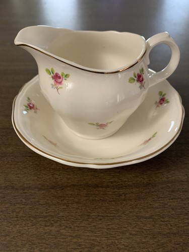 Alfred Meakin Made In England Mint Floral Rose Creamer And Small Bowl ...