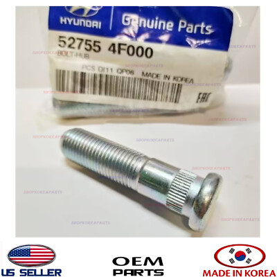 Hyundai Kia 52755-4F000 Genuine Wheel Hub Bolt | OEM | Left | Korea ...