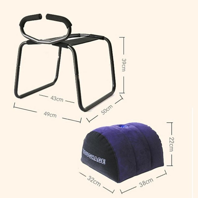 Multifunction Sex Position Enhancer Chair With Handrail Pillow Couples ...