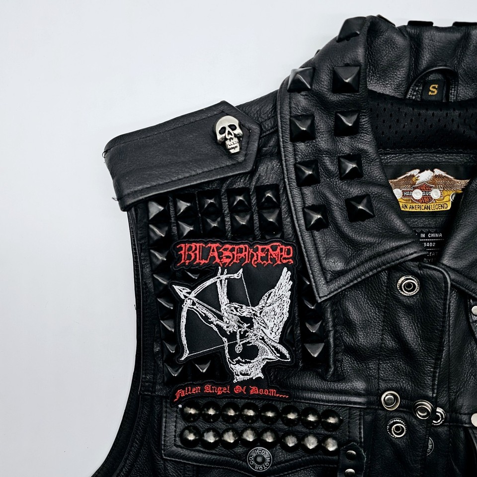 Blasphemy Fallen Angel Of Doom Shaped EMBROIDERED PATCH | eBay