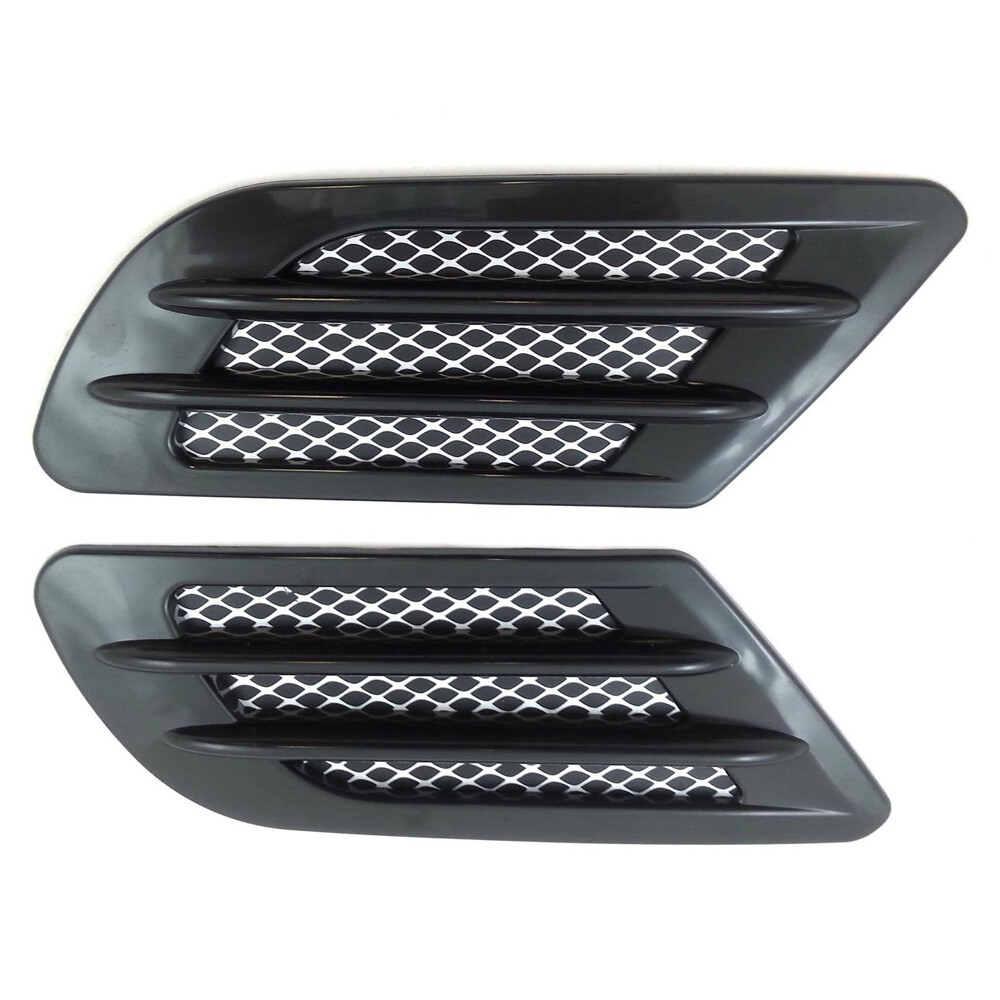 Car Parts Bonnet Air Flow Intake Side Fender Vent Moulding Trim Decal ...