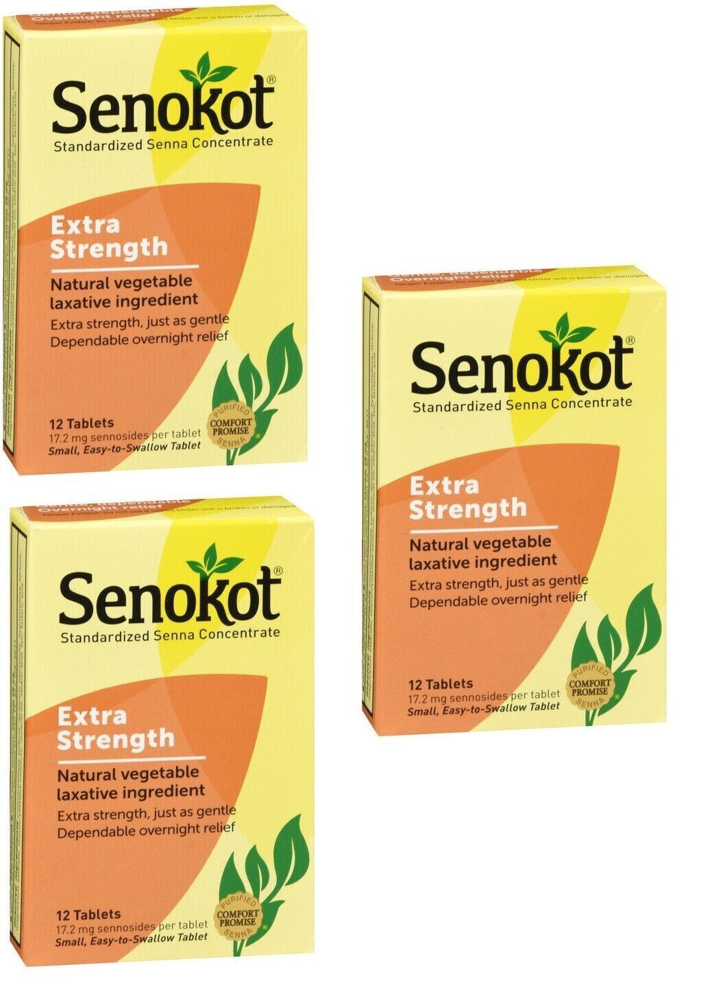 Senokot Extra Strength Tablets sennosides 12 Tablets X 3 Packs | eBay