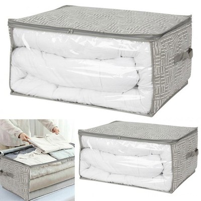 2 Storage Bag for Blanket Clear 24" Durable Large Clothes Dust Dirt ...