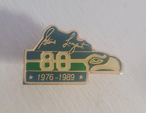 Steve Largent #80 Football Player Vintage Lapel Pin - Seattle Seahawks ...
