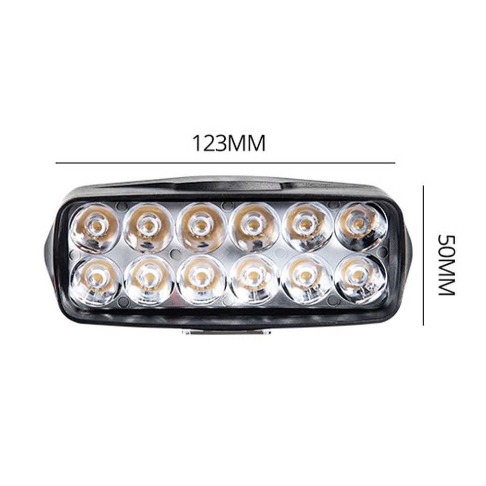 Automotive Motorcycle Work Bar Light Led Headlight White Light 2400 LM ...