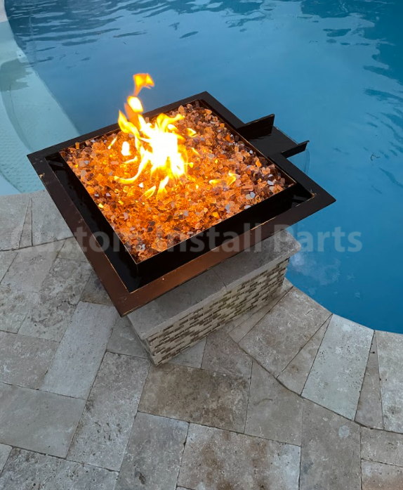 Fire Pit Water Bowl Firepit Fountain Outdoor Pool Deck Builder Series ...
