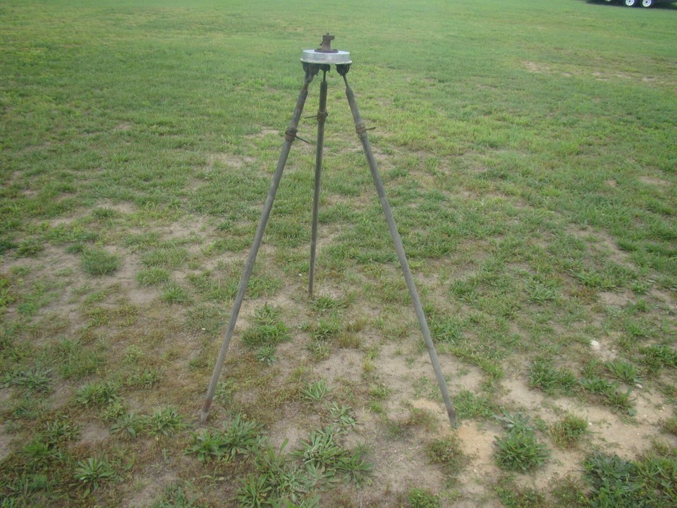 Antique Vtg Surveyor Transit Level Compass Metal Tripod Stand ONLY ...