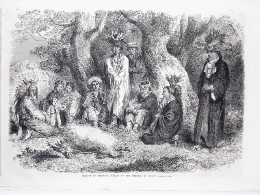 Rio Bravo Texas Kickapoo Indians to Emperor of Mexico Full Page ...