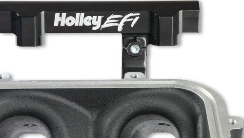 HOLLEY LS3 ULTRA LO-RAM MANIFOLD BASE & FUEL RAILS,FRONT FEED,BLACK,GM ...