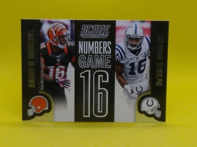 2014 Score NUMBERS GAME #NG16 Andrew Hawkins Browns, Da'Rick Rogers ...