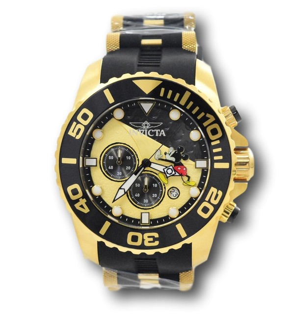 Invicta Disney Limited Edition Men's 50mm Gold Mickey Chronograph Watch ...