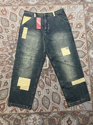 VTG 90s Paco Jeans Patch Baggy Fit Jnco Skate Style Rare 40x33 NWT | eBay