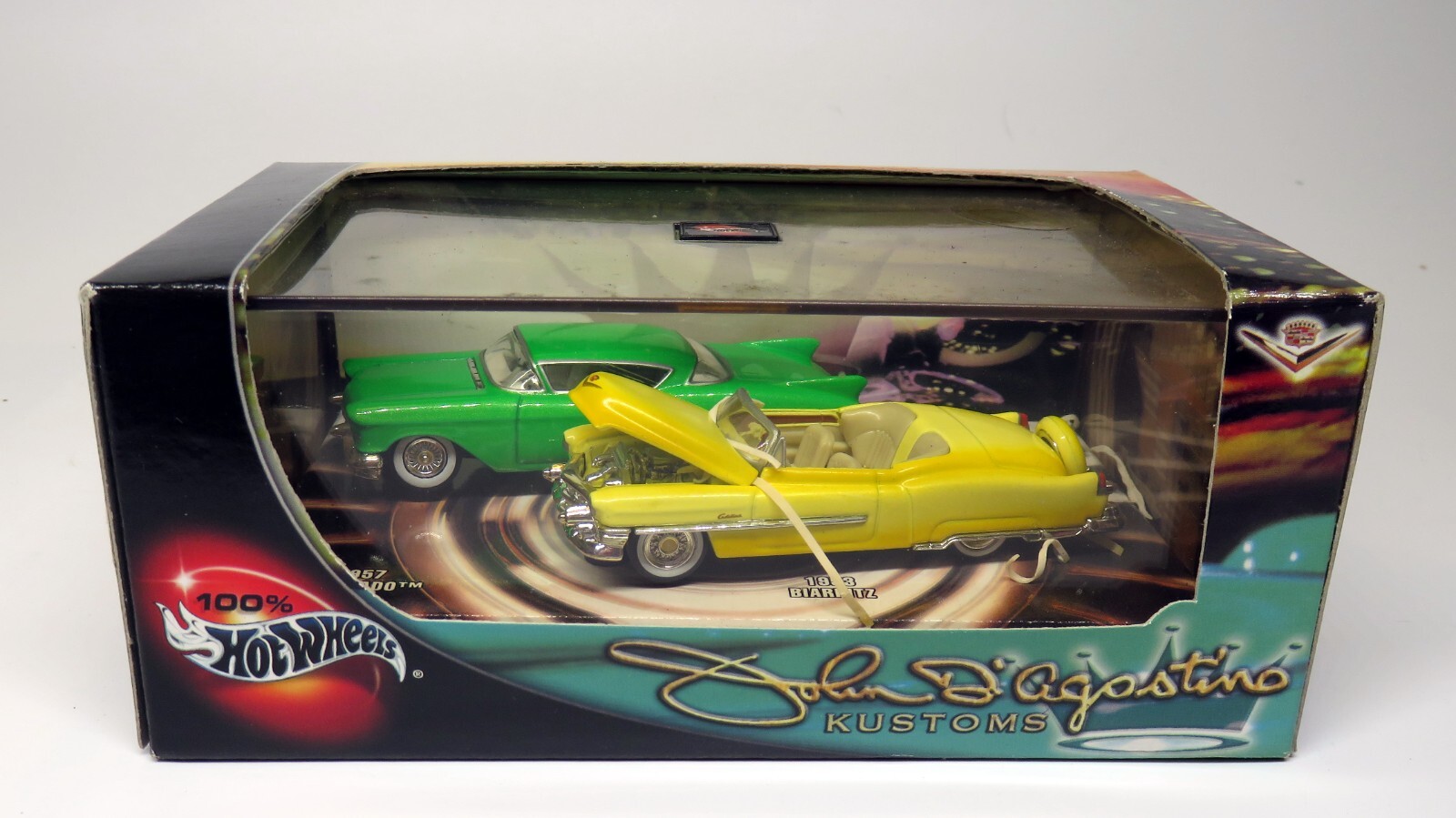100 Hot Wheels John D'agostino Kustoms 2 Car '53 Biarriz '57 Eldorado 1 ...