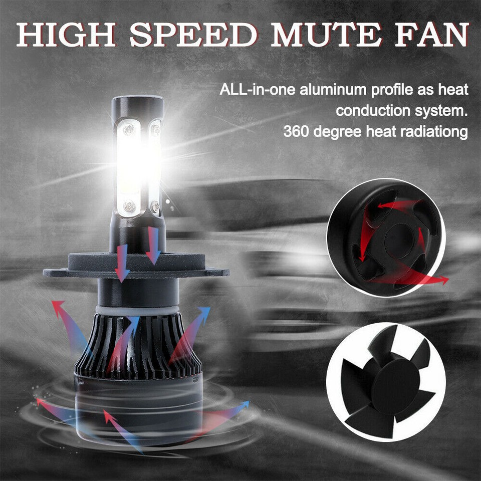 Pair 7x6" 5x7" LED Headlights Hi/Lo Sealed For Mazda B2000 B2200 B2600 ...