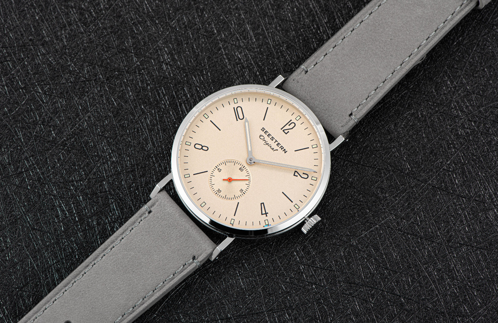 Seestern Original Sapphire Crystal Mechanical Mens Watch SEAGULL 1963 ...