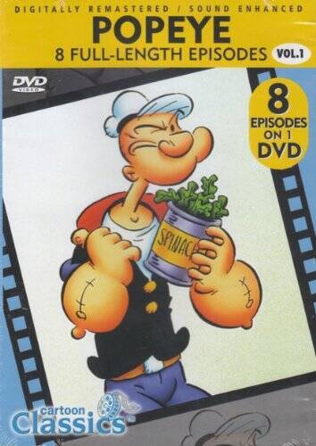 Cartoon Classics: Popeye - Volume 1 (8 Full-Length Episodes) - DVD ...