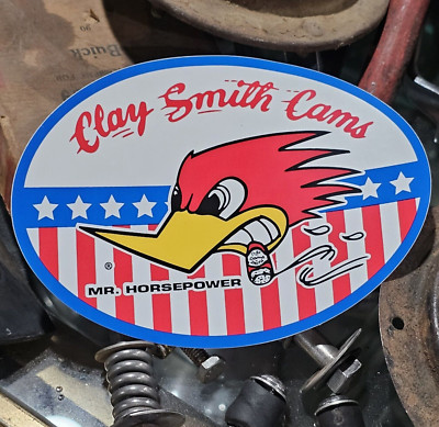 CLAY SMITH Cams Decal vtg Hot Rod Drag Racing Sticker NHRA SCTA Gasser ...