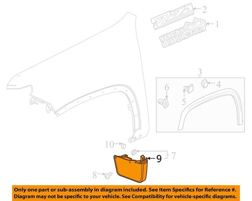 GM OEM 11-24 ATS Fender Exterior Trim-Mud Guard Retainer 11612122 | eBay