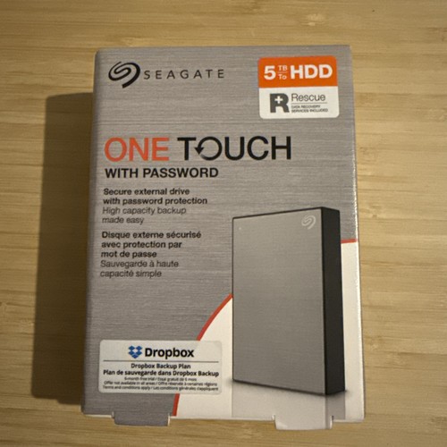 Seagate One Touch Portable Hard Drive 5TB - Silver | eBay