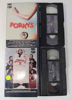 VHS Lot: Porkys I 1 + II 2: CBS/Fox Drawer Box, slider rare big | eBay