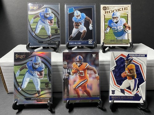 2021 Javonte Williams Rookie Lot Pink Chronicles Parallel, Silver Prizm ...